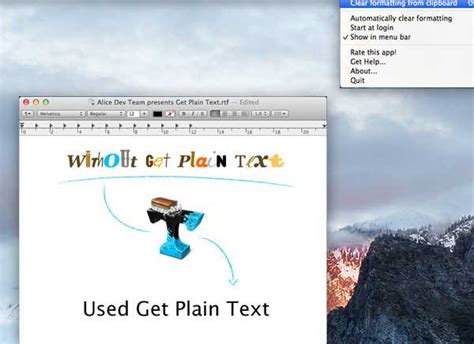 Get Plain Text Mac Osx Copier Et Coller En Texte Brut Gratuit