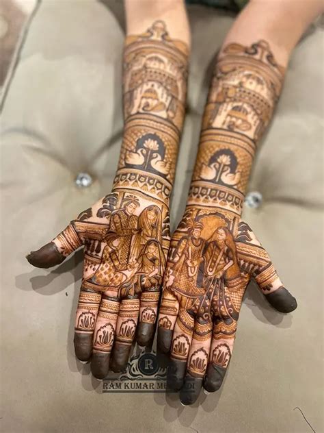 Top Half Hand Mehndi Designs For Brides