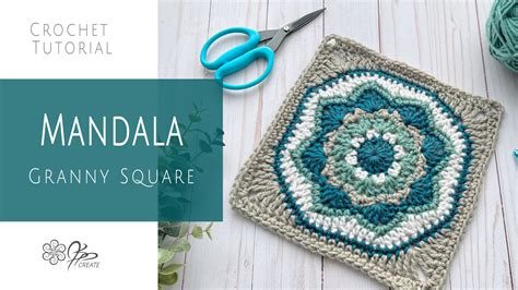 Mandala Crochet Square Easy Tutorial And Pattern Jspcreate