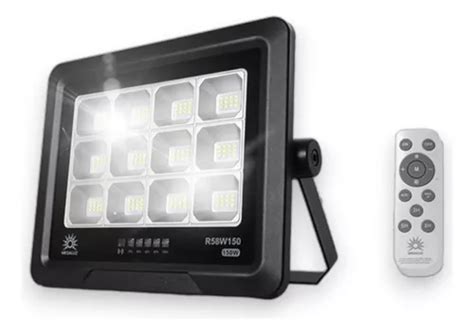 Reflector LED inalámbrico Megaluz R W W con luz blanco frío y carcasa negro MercadoLibre