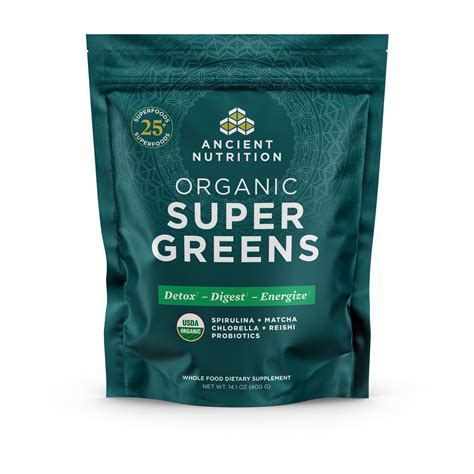 Organic Supergreens Powder Greens Flavor 50 Servings