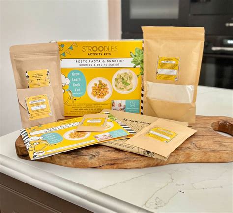 Stroodles ‘pesto Pasta And Gnocchi Growing And Recipe Eco Kit With
