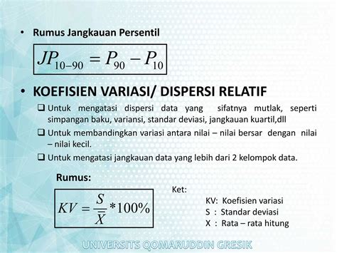 Ukuran Variabilitas Data Statsitik Pendidikan Pptx