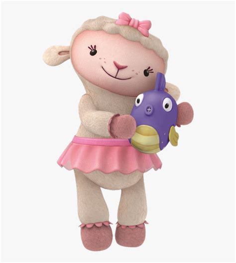 Doc Mcstuffins Lambie Holding Toy Fish Doc Mcstuffins Clipart Png