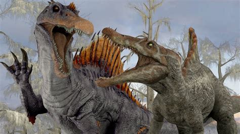 T Rex Contra Spinosaurus Dinosaur Toy Tyrannosaurus Rex Action Figures