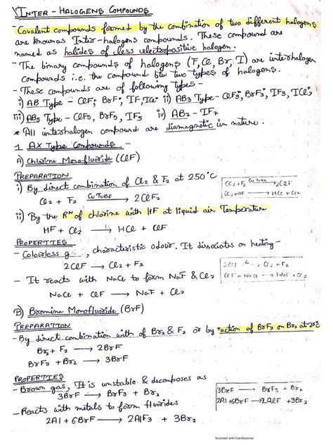 Inter Halogen Compounds Pdf