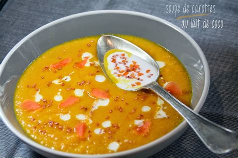 ET CHARLOTTE DÉCOUVRIT LA CUISINE SOUPE DE CAROTTES AU LAIT DE COCO