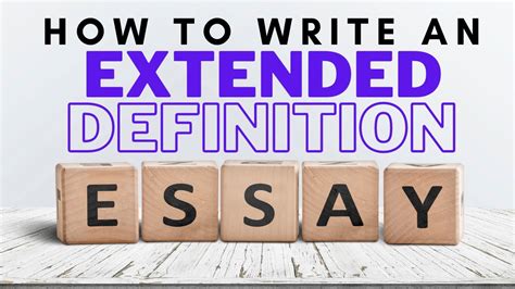 How To Write A Definition Essay Examples