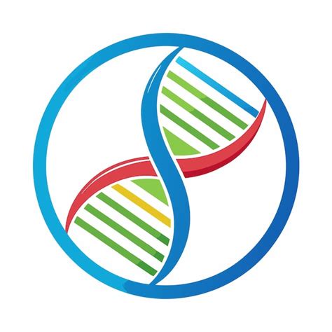 Vector de diseño de logotipo de ADN Vector Premium generado con IA