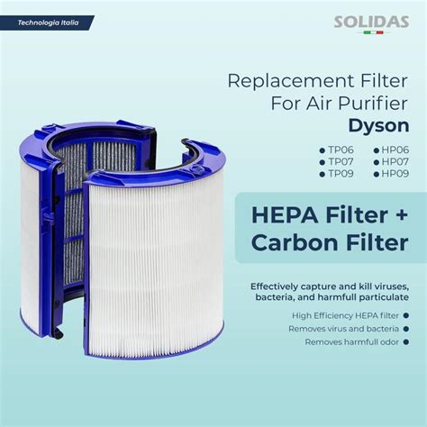 Jual Solidas Replacement Filter Air Purifier Dyson Tp06 Tp07 Tp09 Hp06 Hp07 Hp09 Hepa Carbon