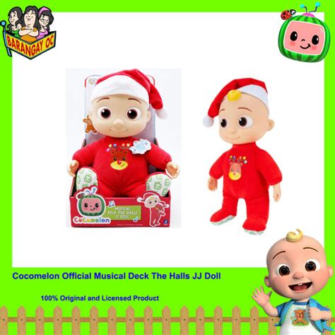 Cocomelon Official Musical Deck The Halls Jj Plush Doll Sold By