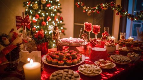 크리스마스 파티 디저트와 과자의 배경 리스 배경 과자 배경 크리스마스 파티 배경 이미지 Hd 리스 과자 크리스마스 파티 배경 사진 무료 다운로드 Lovepik