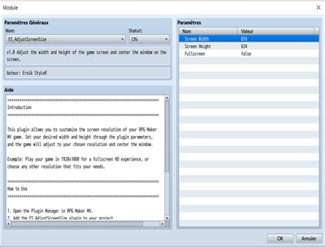 Adjust Screen Size RPG Maker MV By EroiK StyLeR
