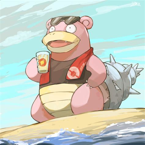 Slowbro And Slowbro Pokemon And 1 More Drawn By Oyasuminjyutsu Danbooru