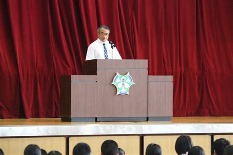 1学期 終業式 表彰伝達式壮行会 鹿児島県立徳之島高等学校