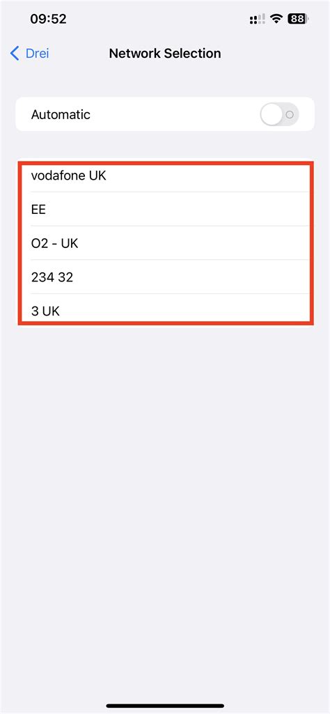 Manual Network Selection On IOS Devices Tripsim By SYD Help