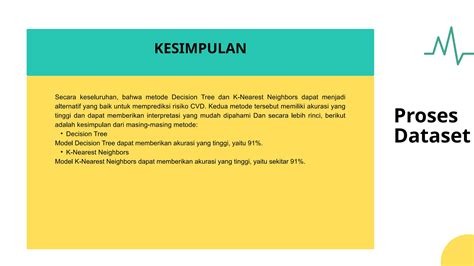 Klasifikasi Pada Prediksi Risiko Penyakit Kardiovaskular Menggunakan Metode Decision Tree Dan K