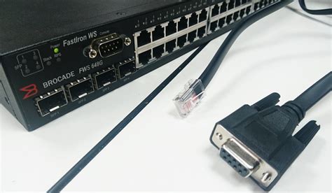 Management Serial To Rj45 Connection To Brocade Fws 648s 48port Switch Network Engineering