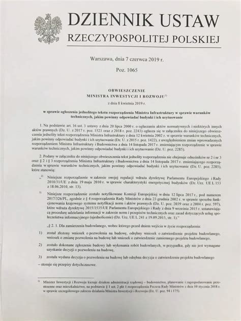 Warunki techniczne jakim powinny odpowiadać budynki i ich usytuowanie 2023