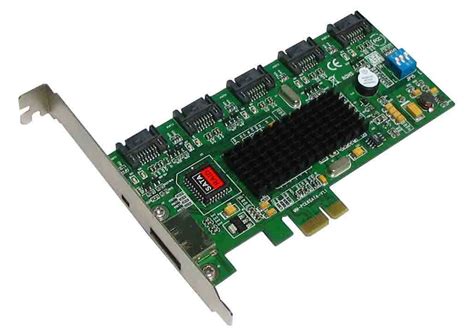 PCI Express 1x E SATA 5x SATA Ii Raid Controller Card PCE307 Pci