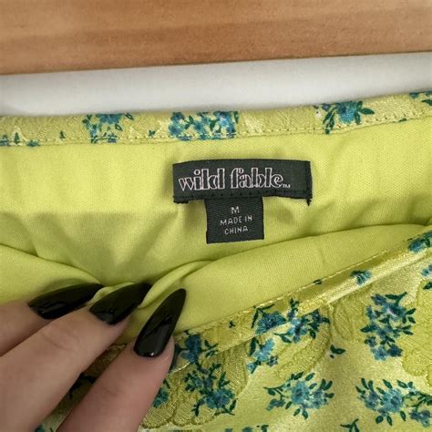 Wild Fable Skirt With Slit Depop