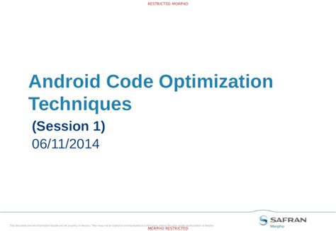 Pptx Android Code Optimization Techniques Dokumentips
