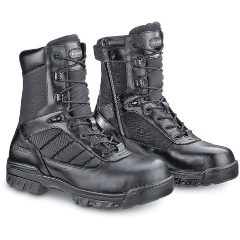 Mens Bates® 8 Tactical Side Zip Boots Black 95999 Combat