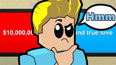 Roblox Would You Rather Decisions Decisions Gamer Chad