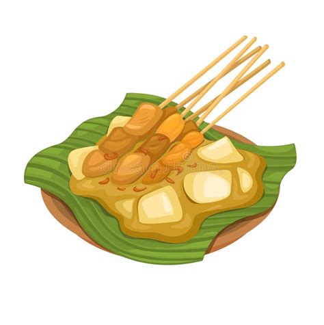 苏丹巴东印尼食品动画插图矢量图 向量例证 插画 包括有 餐馆 花生 正餐 聚会所 食谱 午餐 308560141