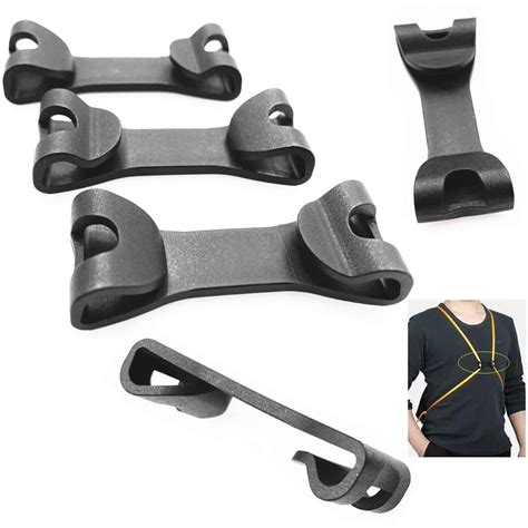 Dracra 5 Pack Drawstring Backpack Chest Clip Sternum Strap Buckle Quick