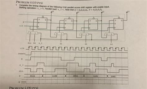 solved problem 4 10 pts complete the timing diagram of