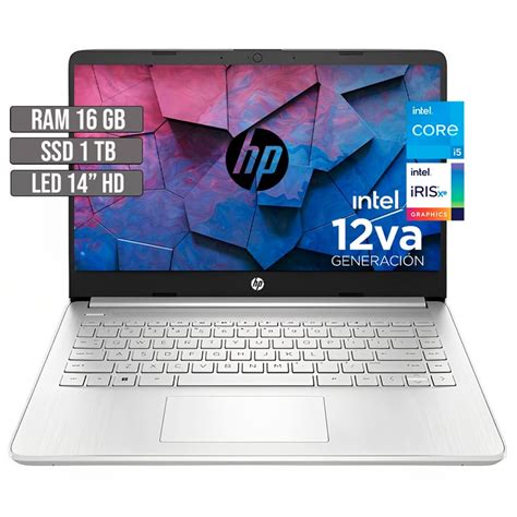 Portatil Hp Intel Core I5 1235u Ssd 1tb Ram 16gb Led 14hd Plata Hp