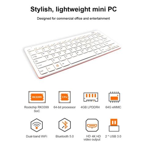 phlh7j for orange pi 800 mini computer motherboard keyboard rockchip