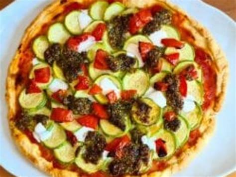 Recette Italienne Et Végétarienne De Tarte à La Courgette Tomate Et Pesto