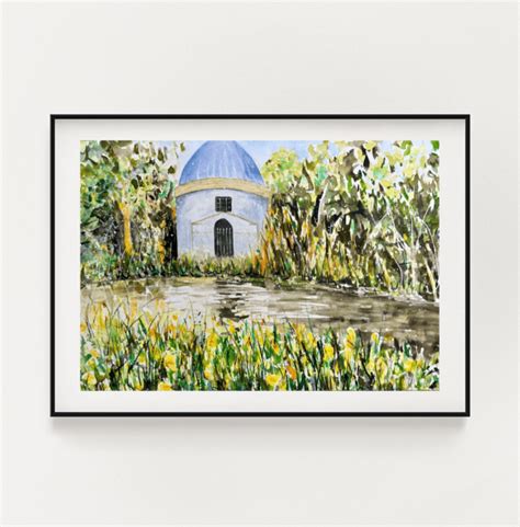Ionic Temple Colour Chiswick Print Susie Heyes Art Ionic Temple Colour Chiswick Print Susie Heyes Art