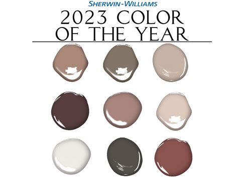 Sherwin Williams 2023 Color Of The Year Redend Point Color Palette