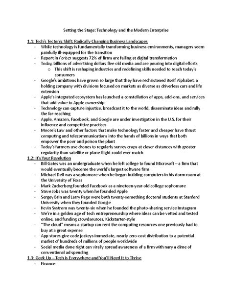 Management Information Systems Chapter 1 Setting The Stage Technology And The Modern