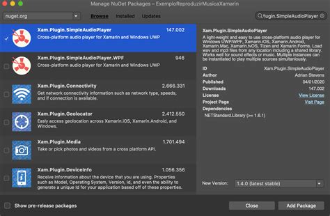 O X Do Xamarin Forms — Reproduzindo Audio By Thiago Bertuzzi Medium
