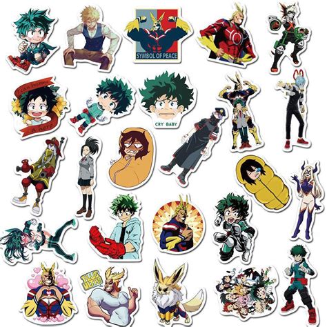 103050100pcs Anime My Hero Academia Stickers Midoriya All Might