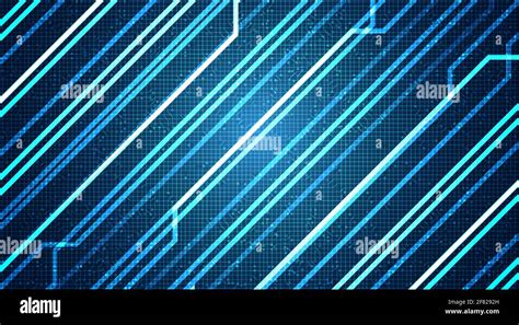 Abstract Technology Line Background Hi Tech And Internet Concept Design Free Space For Text In