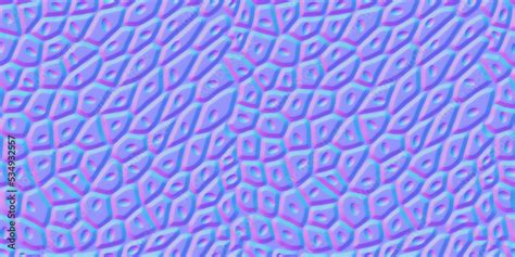 Normal Map Of Plant Cell Texture Under A Microscope Bump Mapping Of