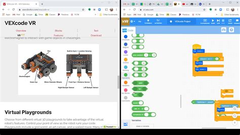 Vex VR Sensing Commands YouTube