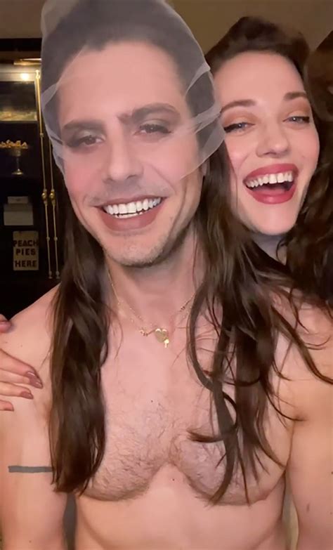 Kat Dennings Demonstrates Bridal Makeup Tutorial On Fiancé Andrew Wk