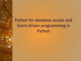 PPT Object Oriented Programming In Python Goldwasser And Letscher