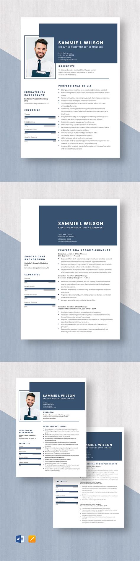Assistant Front Office Manager Resume Template Word Apple Pages