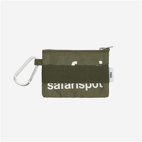 사파리스팟 베이직 사파리 키링 카드 지갑 올리브 Safarispot Kream