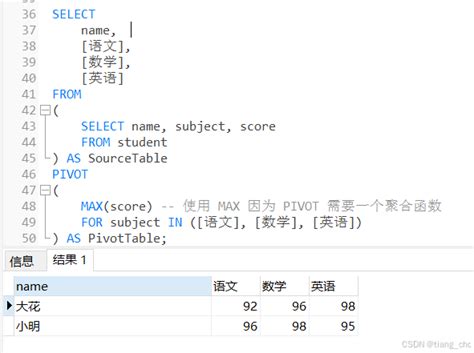 sql server 行转列及列转行 sql server行转列 csdn博客