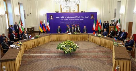 Iran Plays Up Mediator Role In Hosting Azerbaijan Armenia Dialogue Al