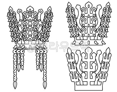 신라 금관 신라시대 왕관 황금 사진이미지일러스트캘리그라피 Goodenbop작가