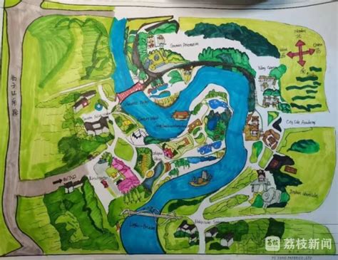 毕业在即，扬州高校学子创作三湾手绘地图情寄扬州我苏网